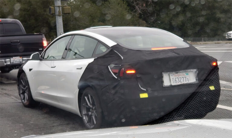 Tesla Model 3 revision: spy shots... - BurlappCar